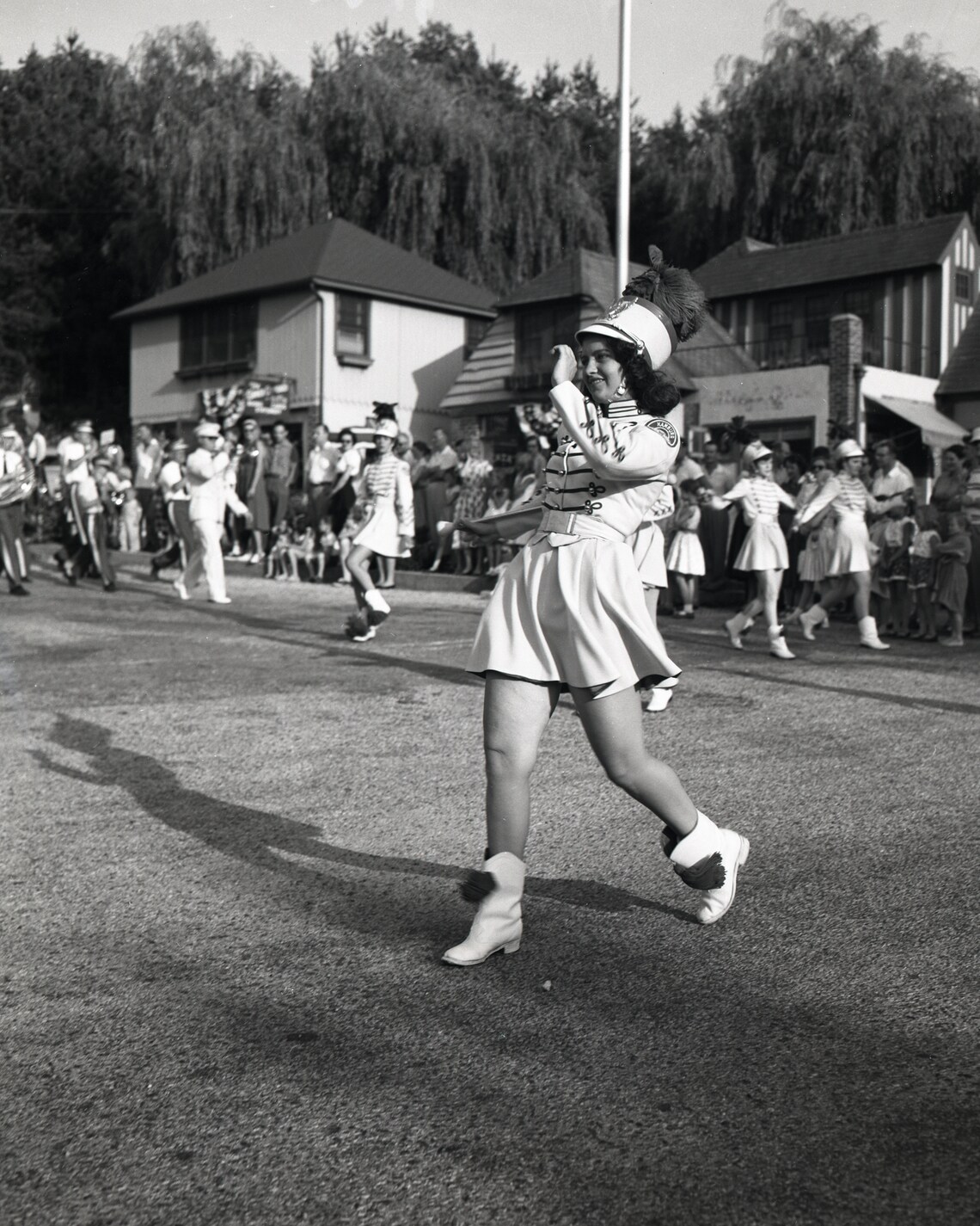 Digital Download, Vintage Black and White Majorette in Parade Photo ...