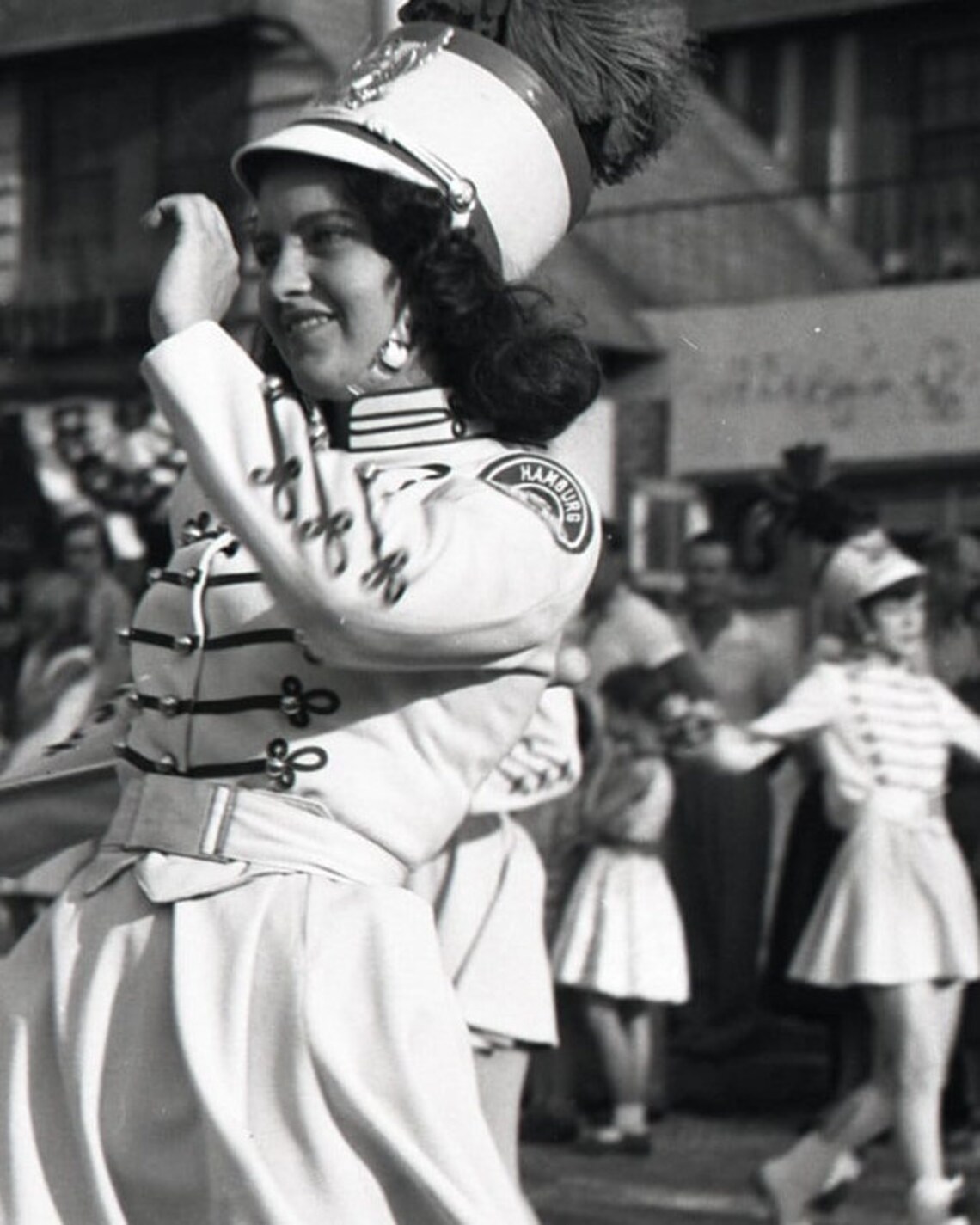 Digital Download, Vintage Black and White Majorette in Parade Photo ...