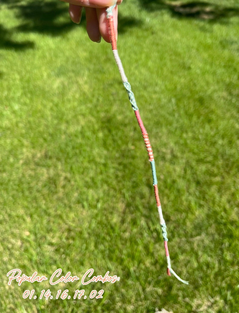 Custom Reusable Summer Embroidery Floss Hair Wrap - Etsy