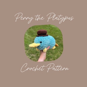 Perry the Platypus Crochet Pattern - Etsy UK