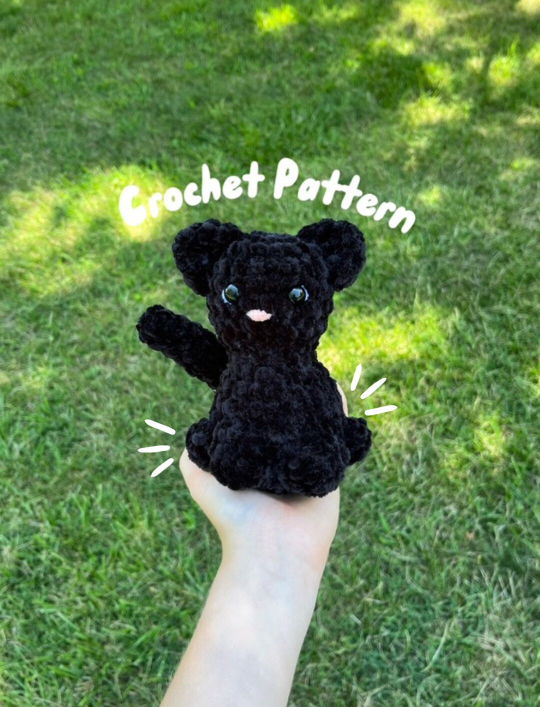 Black Cat Crochet Pattern Cat Amigurumi Pattern Digital PDF Instant ...