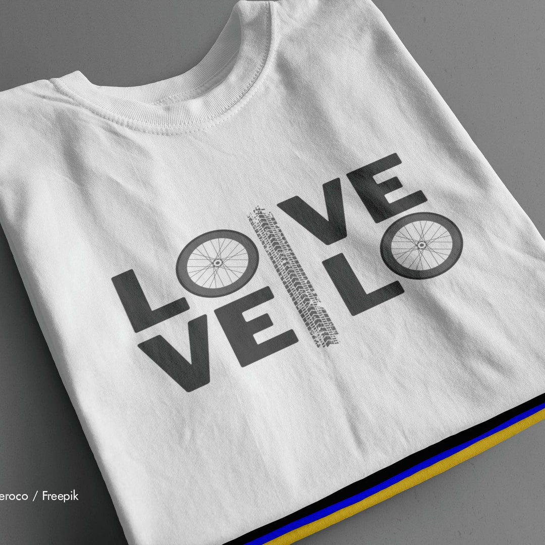 LOVE VELO, Show Your Passion for Cycling T-shirt for Cyclist ...