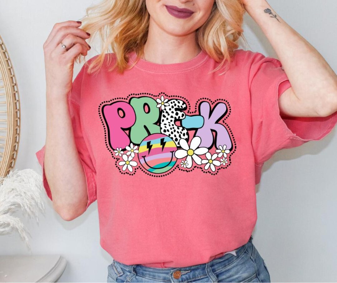 Comfort Color Tee Prek, Kinder, 1ST, 2ND, 3RD or 4TH Grades - Etsy