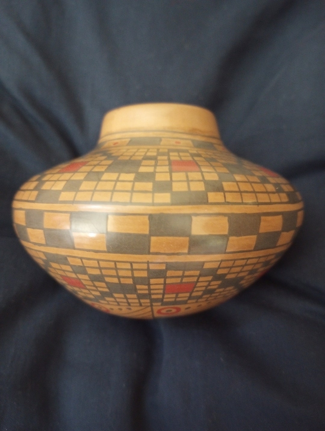 Enrique Pedregon Mata Ortiz Hand Coiled Pottery Vase Mexico Southwest ...