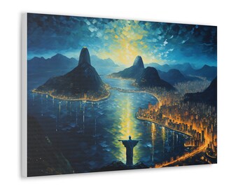 Atlanta Van Gogh's Starry Night, Painting, Canvas, Art, 2 Variations - Etsy