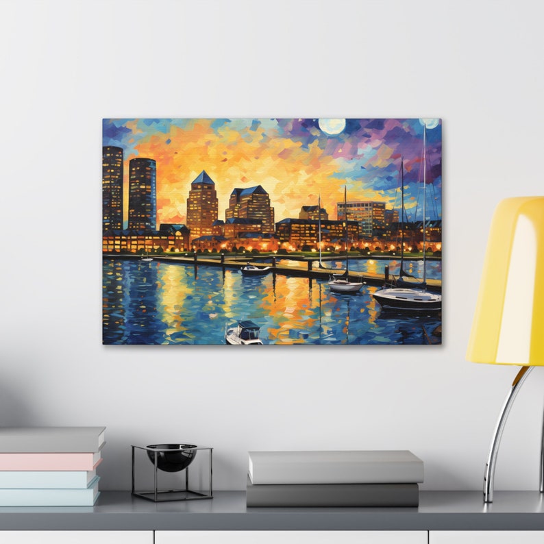 Baltimore Van Gogh's Starry Night, Painting, Canvas, Art, 2 Variations ...