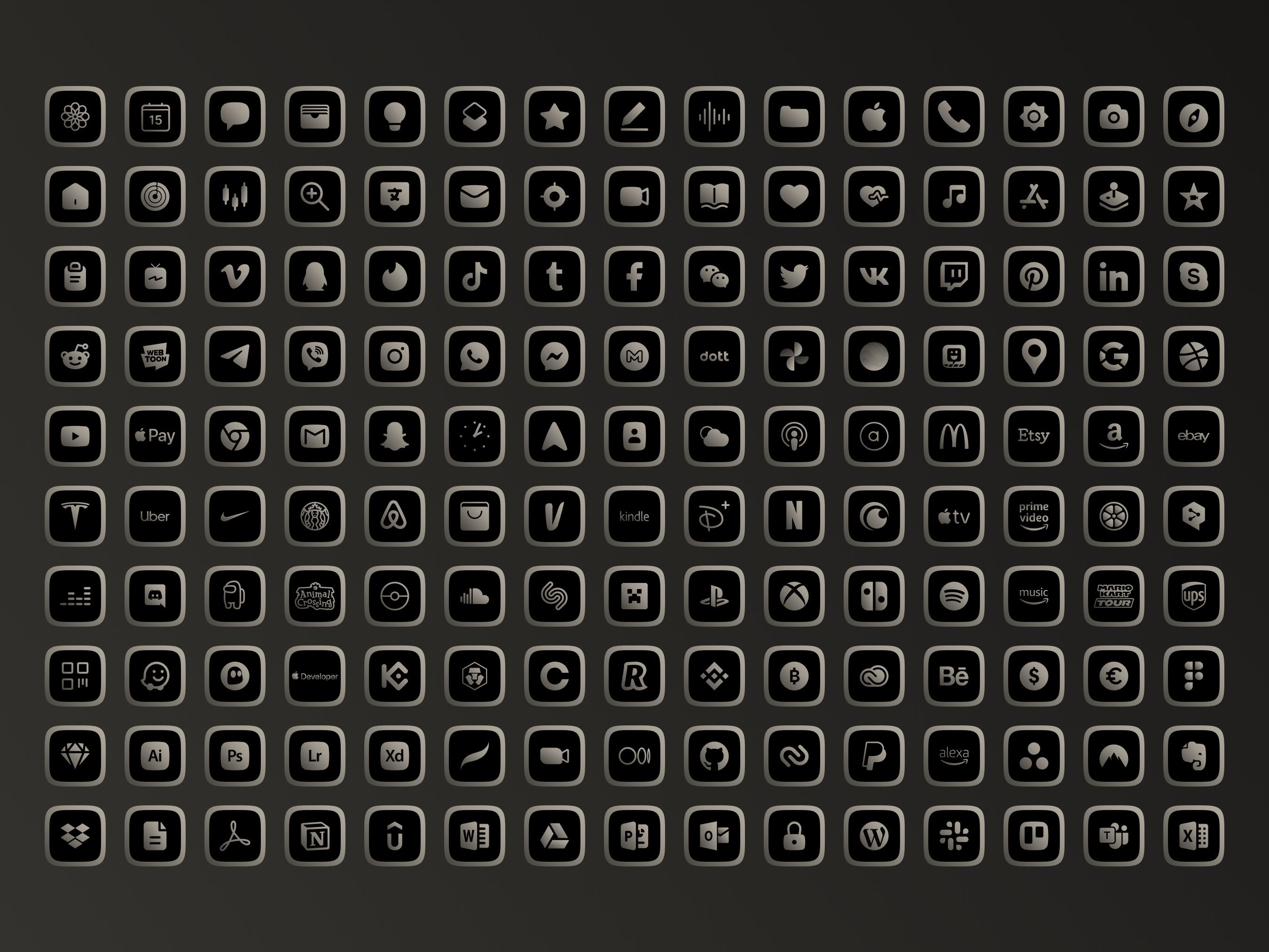 Icon Pack Titanium Chroma Ios 17 New iPhone 15 PRO Edition - Etsy