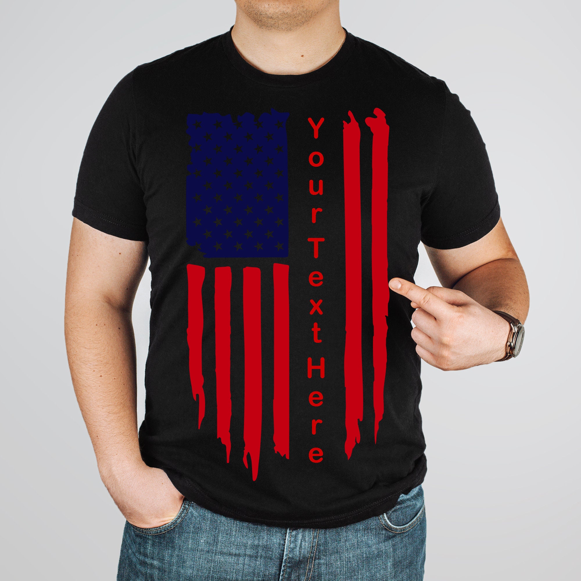 Custom American Flag Shirt, American Flag Shirt, Custom US Flag ...