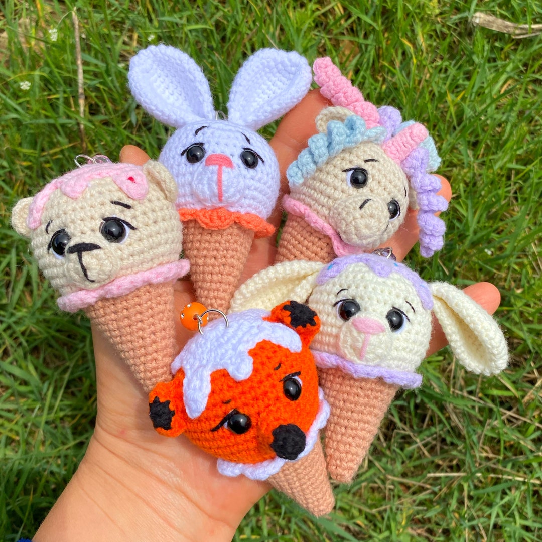 Crochet Animals Keychains, Hand Made Keychains, Cute Crochet Keychains ...