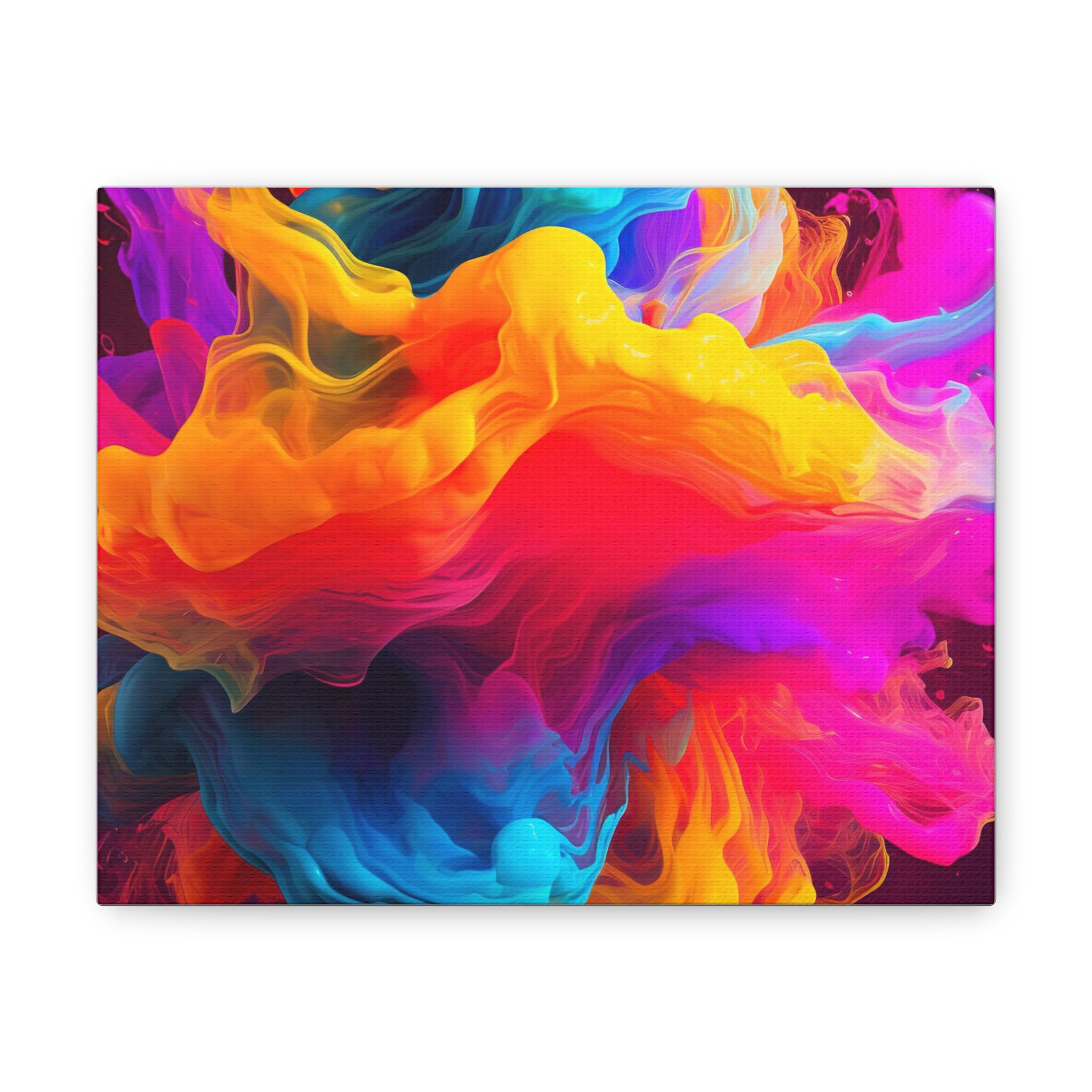 Colorful Neon Abstract Wall Art. Canvas Gallery Wraps - Etsy