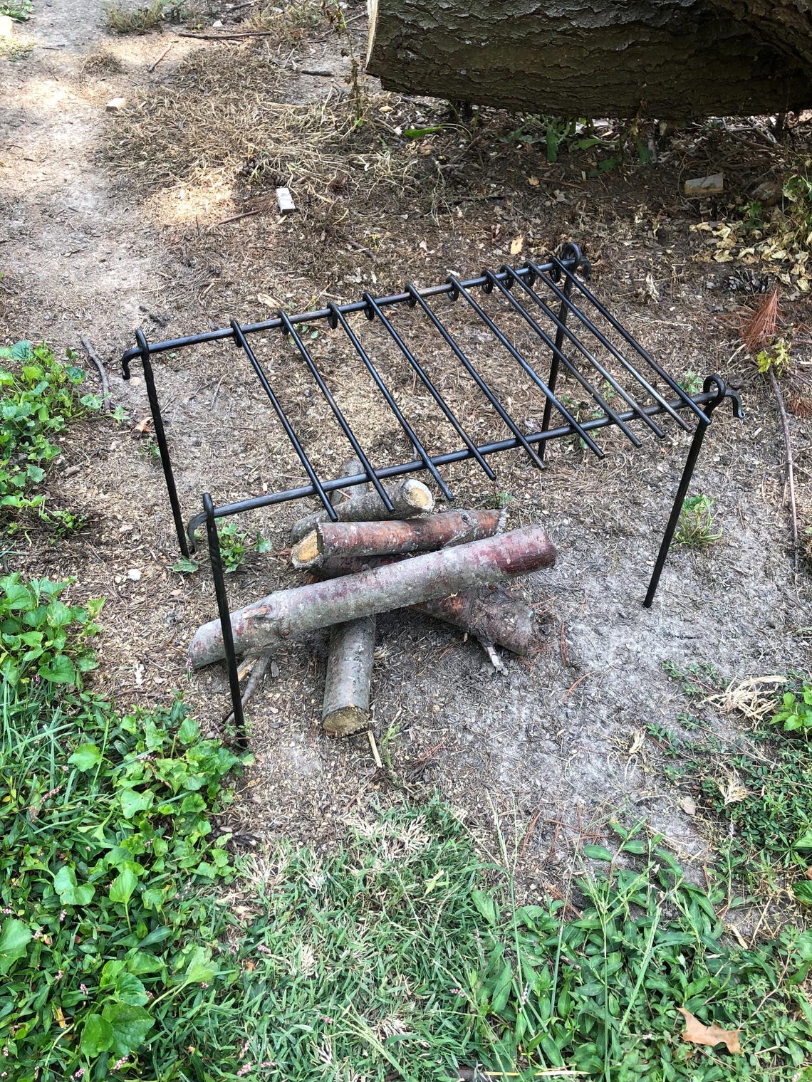 Campfire Grill - Cowboy Grill - Camping Cook Set Up- Hand Forged - (2 ...