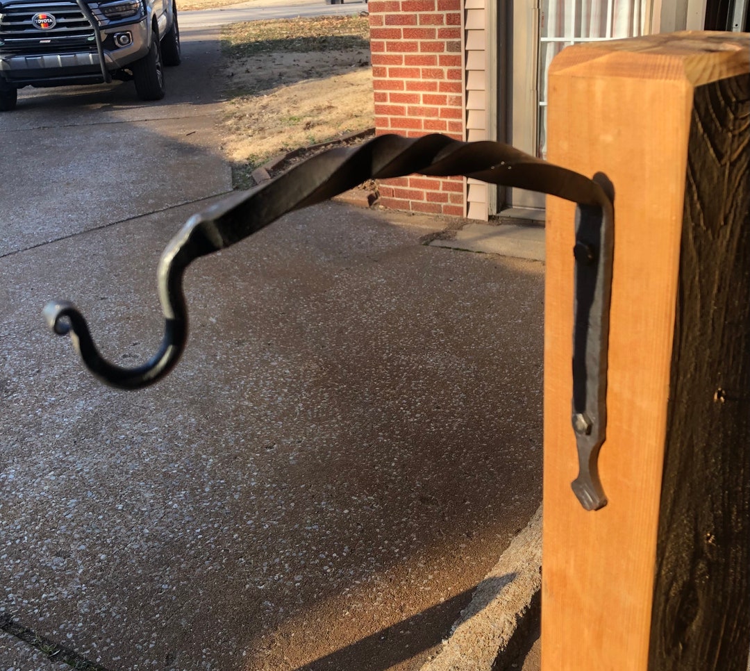 Plant Hanger With Scroll and Twist - Hand Forged - Etsy