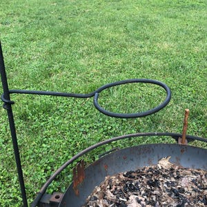 Campfire Irons- Campfire Rack- Camping Cook Set Up- Hand Forged (with ...
