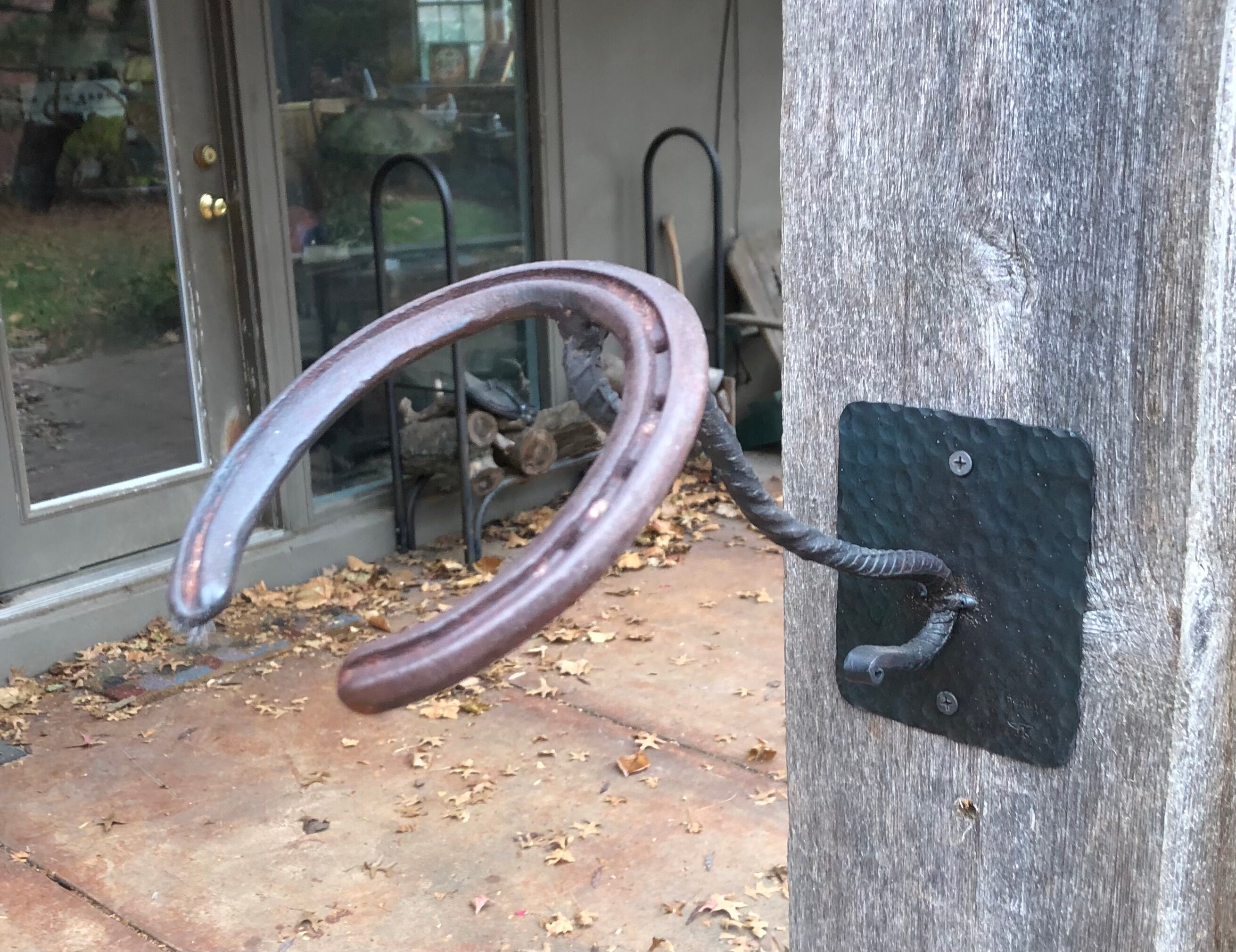 Rustic Horse Shoe Cowboy Hat Holder Wall Mount Hand Forged - Etsy