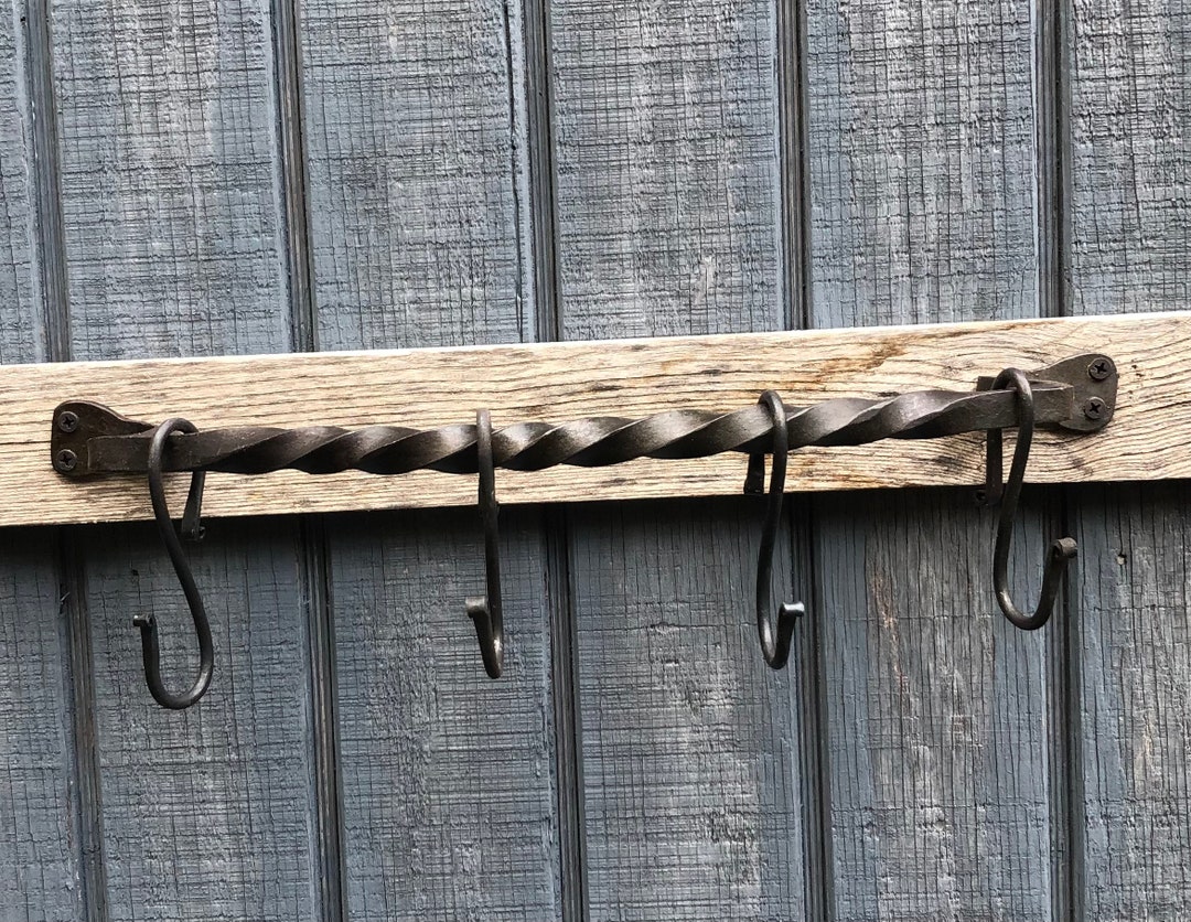 Hand Forged *cast Iron Pot Rack - Etsy