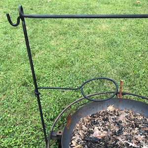 Campfire Irons- Campfire Rack- Camping Cook Set Up- Hand Forged (with ...