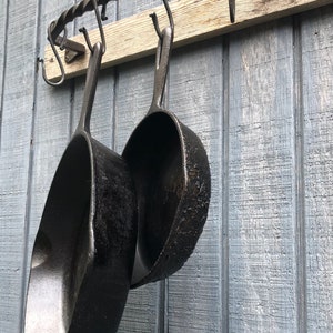 Hand Forged *cast Iron Pot Rack - Etsy