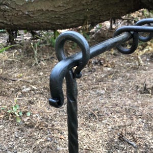 Campfire Grill - Cowboy Grill - Camping Cook Set Up- Hand Forged - (2 ...