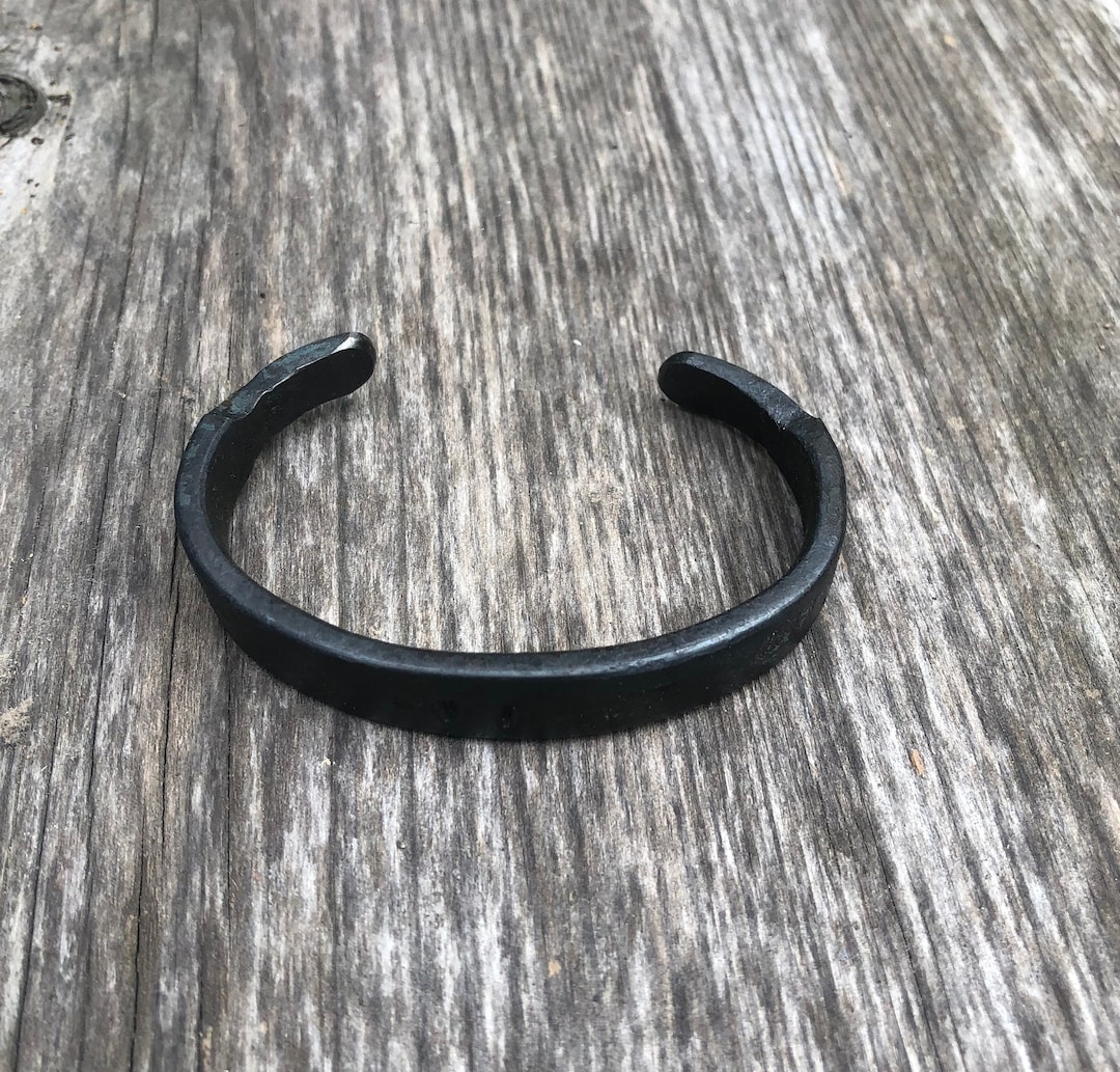 6th Anniversary Stamped Bracelet*hand Forged* - Etsy