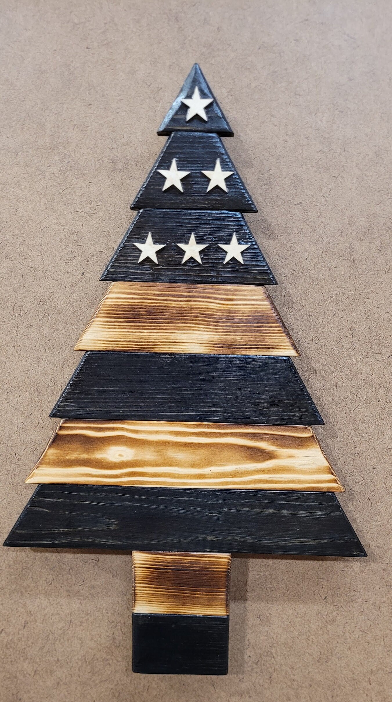 Rustic Handmade Christmas Tree Flag - Etsy