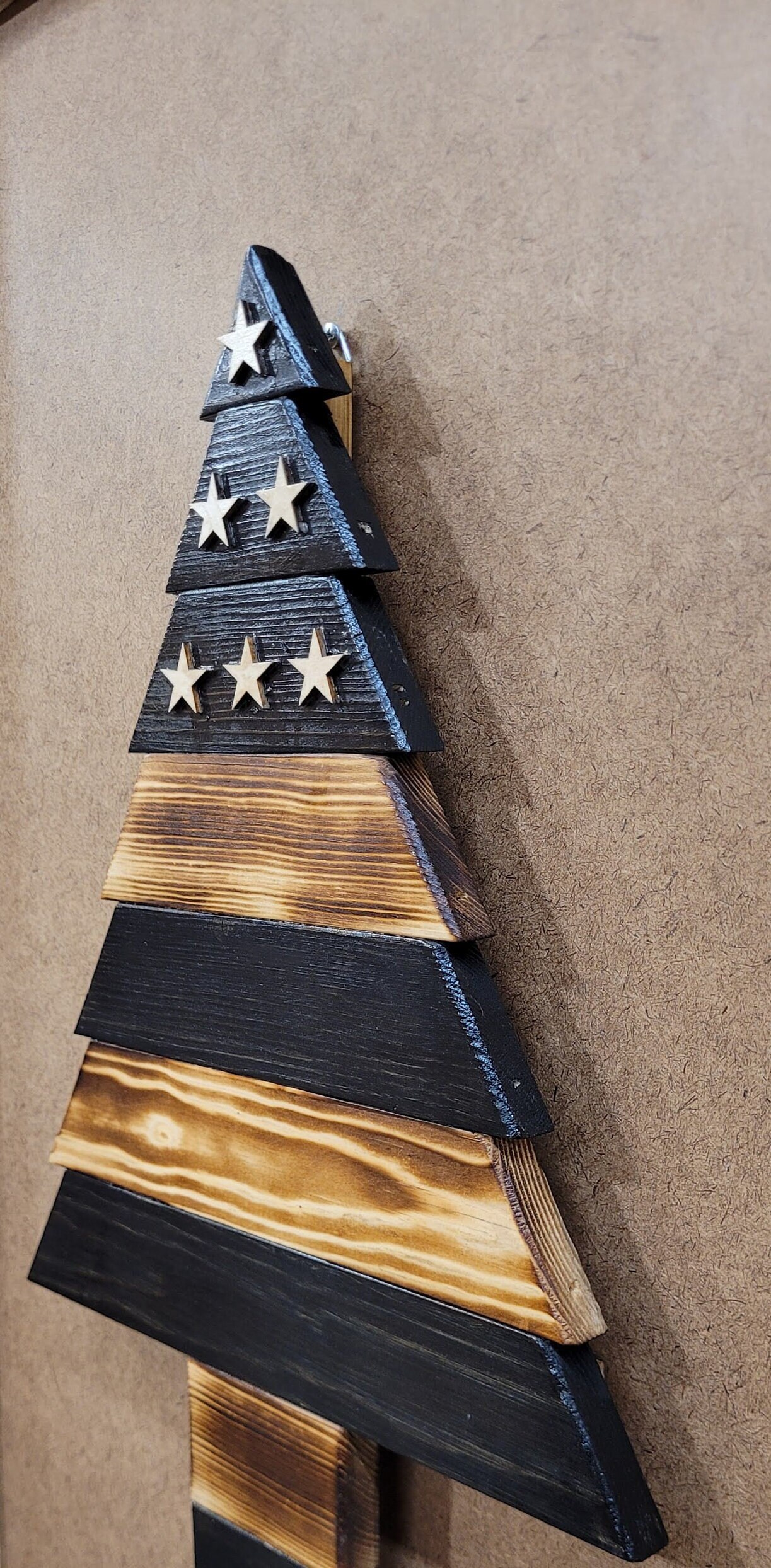 Rustic Handmade Christmas Tree Flag - Etsy