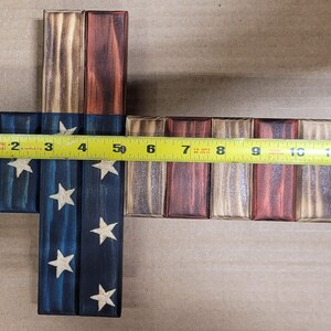 Handcrafted Wooden American Flag Cross - Etsy