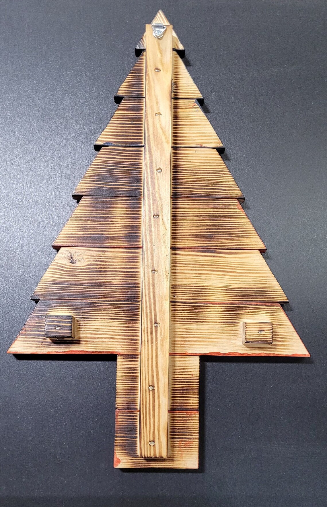 Rustic Handmade Christmas Tree Flag - Etsy