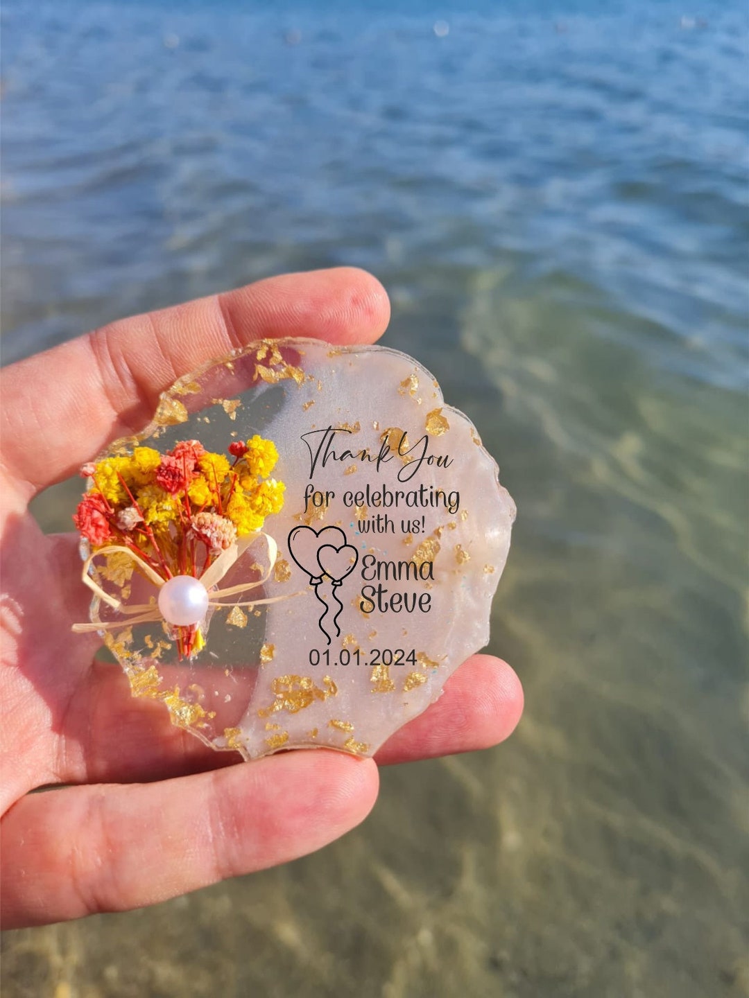 Personalized Wedding Favors Bridal Shower Gifts Custom Epoxy Magnet ...