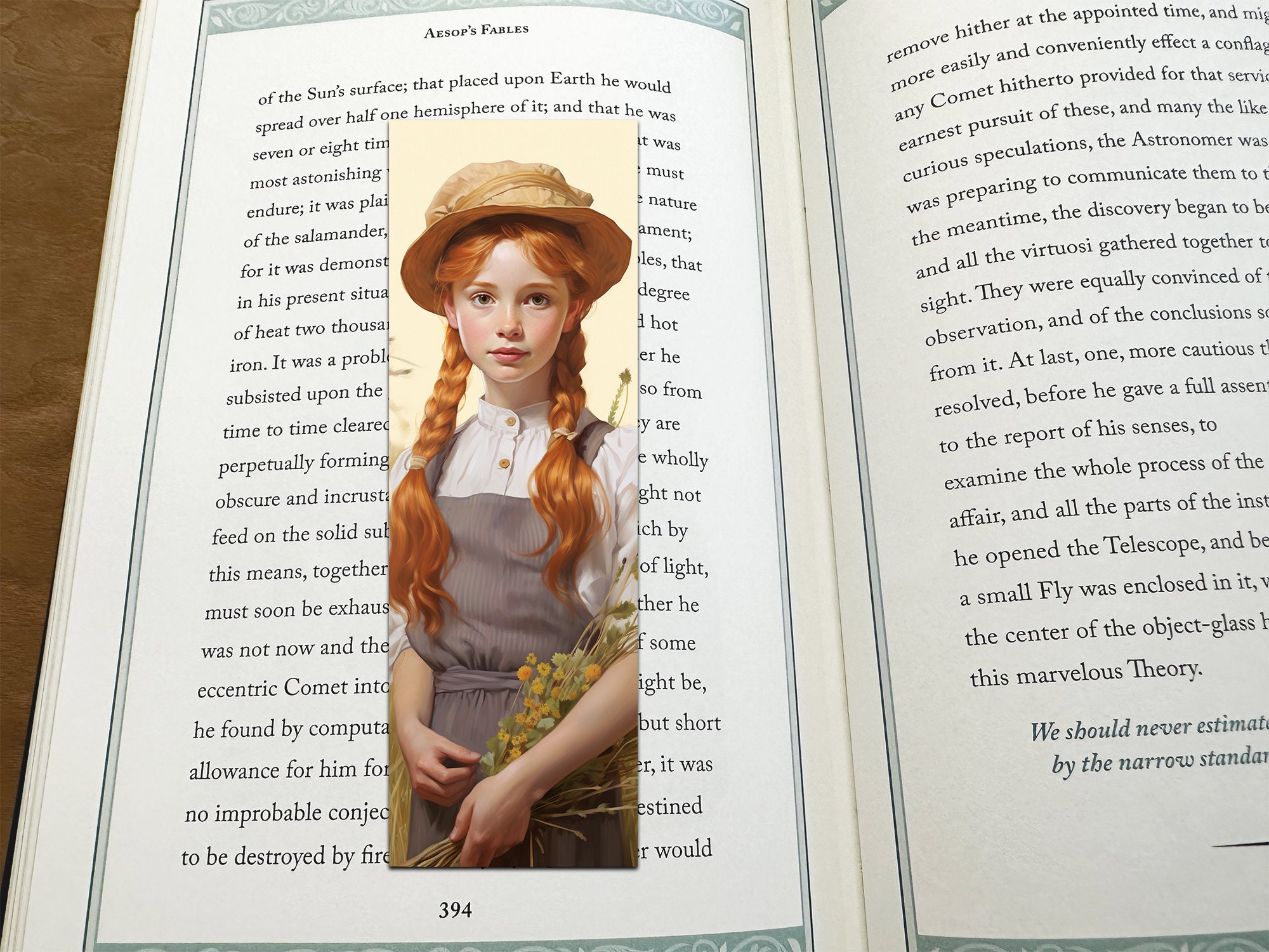 Anne of Green Gables Bookmark - High Quality Print Illustration ...