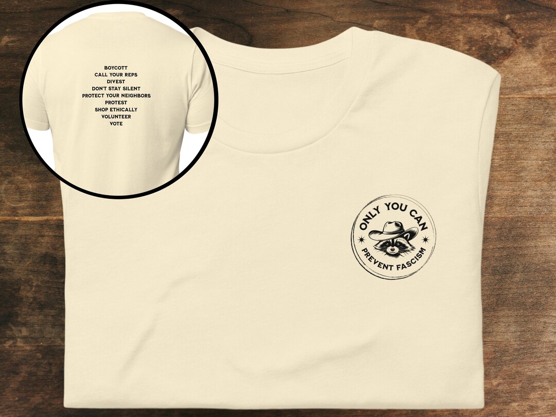 Smokey the Bear Park Ranger Prevent Fascism Shirt, FDT Protest ...