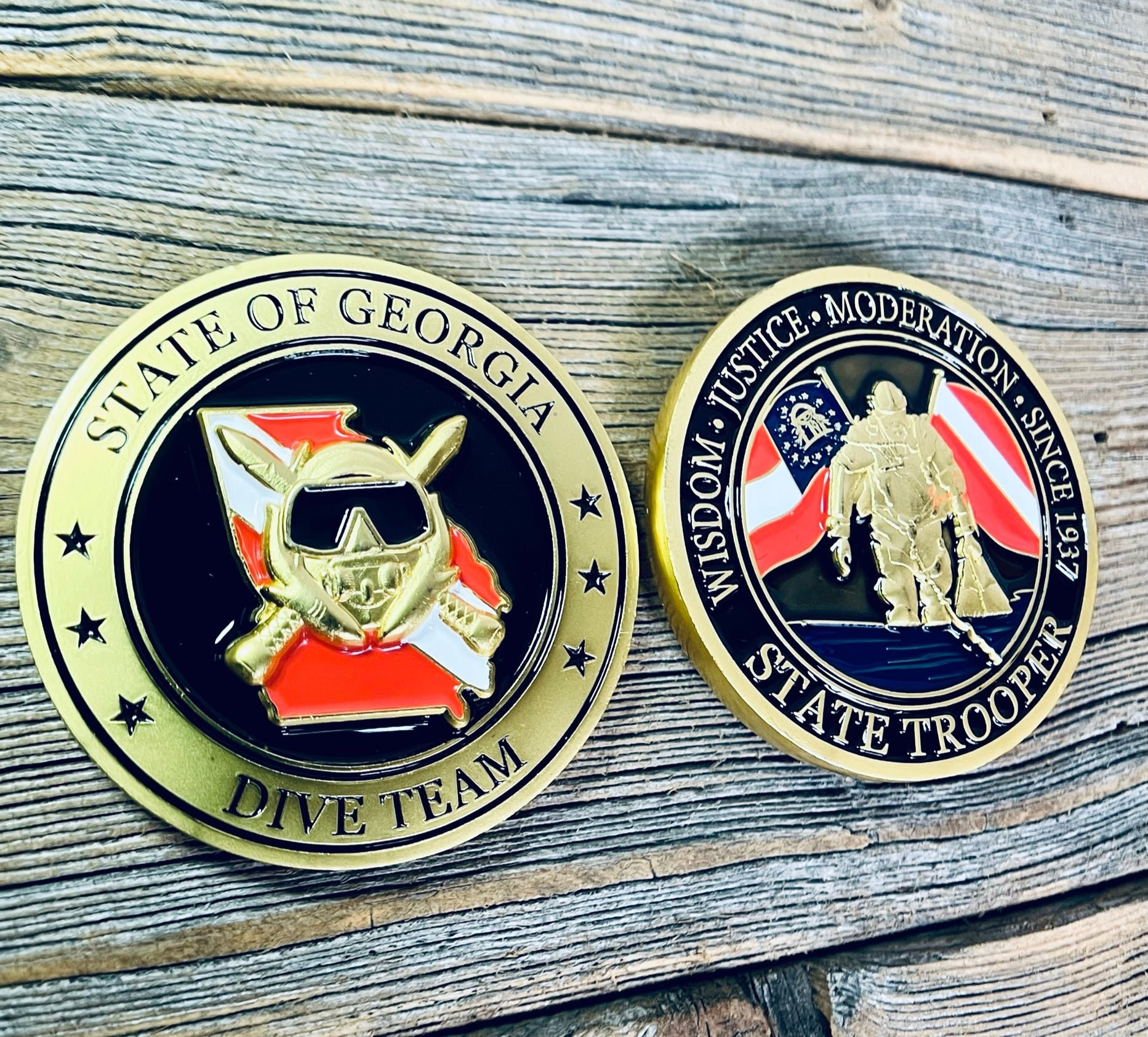 State of GA Dive Team State Trooper georgia State Patrol Challenge Coin ...