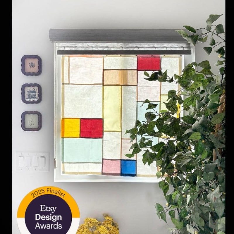 Bojagi Patchwork Curtains - Etsy