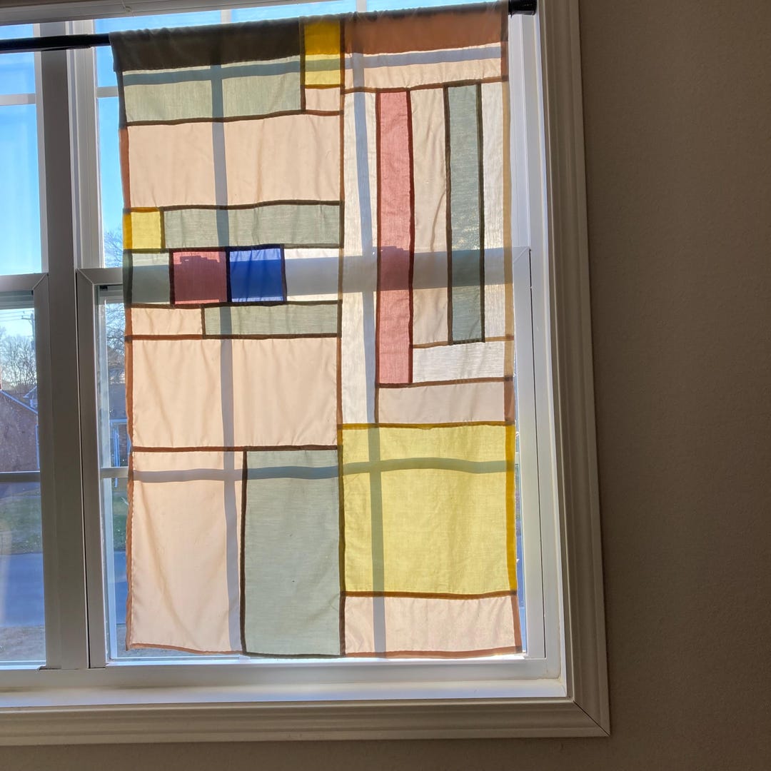 Pojagi Curtain, Bojagi Curtain, Jogakbo , Curtain, Korean Traditional ...