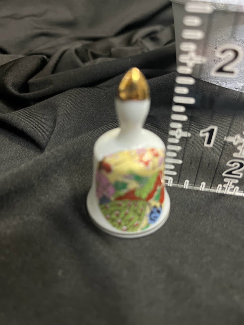 Vintage Peacock Handheld Miniature Bone China Bell - Etsy