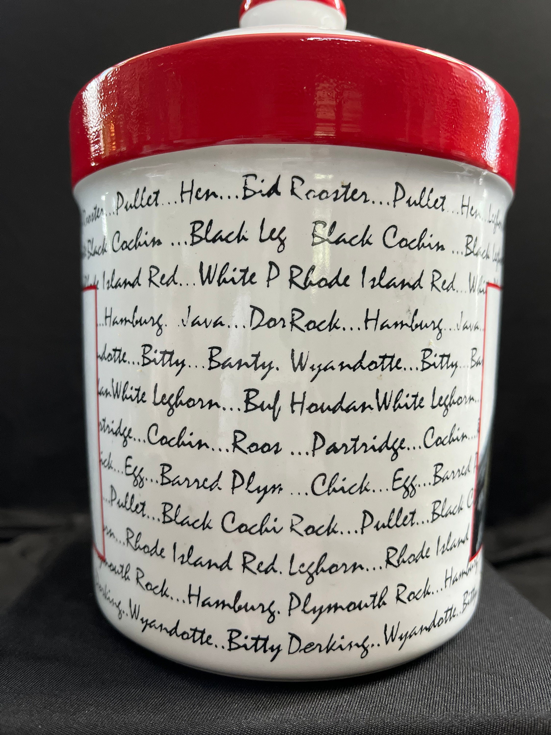 Chicken Scratch P. Caldwell Rooster Jar - Etsy