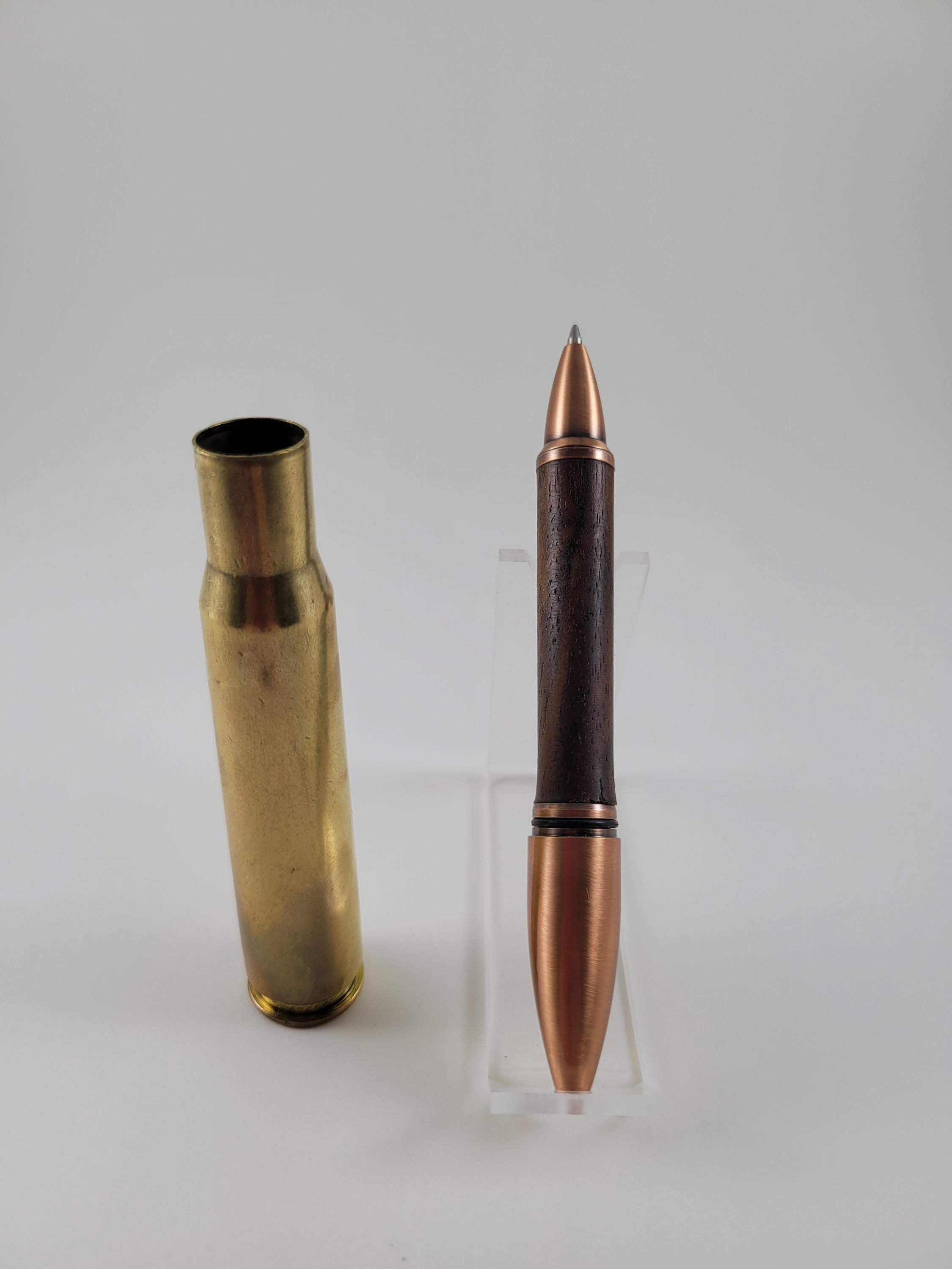 50 Caliber Machine Gun Cartridge Rollerball Flip Pen With Hand Turned ...