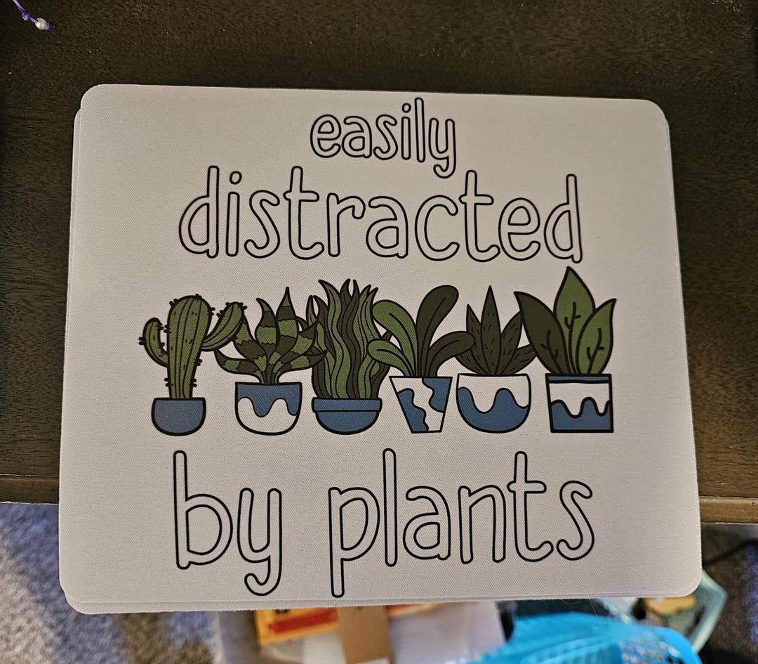 Office Decor/plant Lover Mousepad/desk Accessory/inspirational Mousepad ...