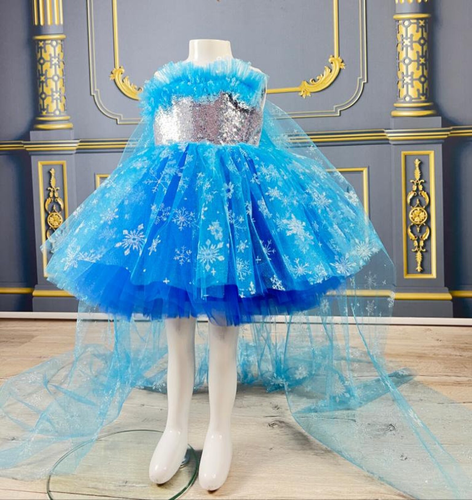 Frozen Princess Elsa Dress, Baby Girl Costume, Frozen Birthday Dress ...