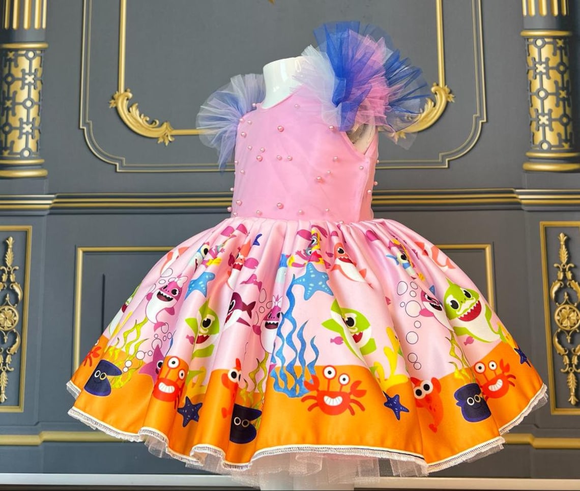 Baby Shark Dress, Baby Shark Costume Toddler, Baby Shark Birthday Dress ...