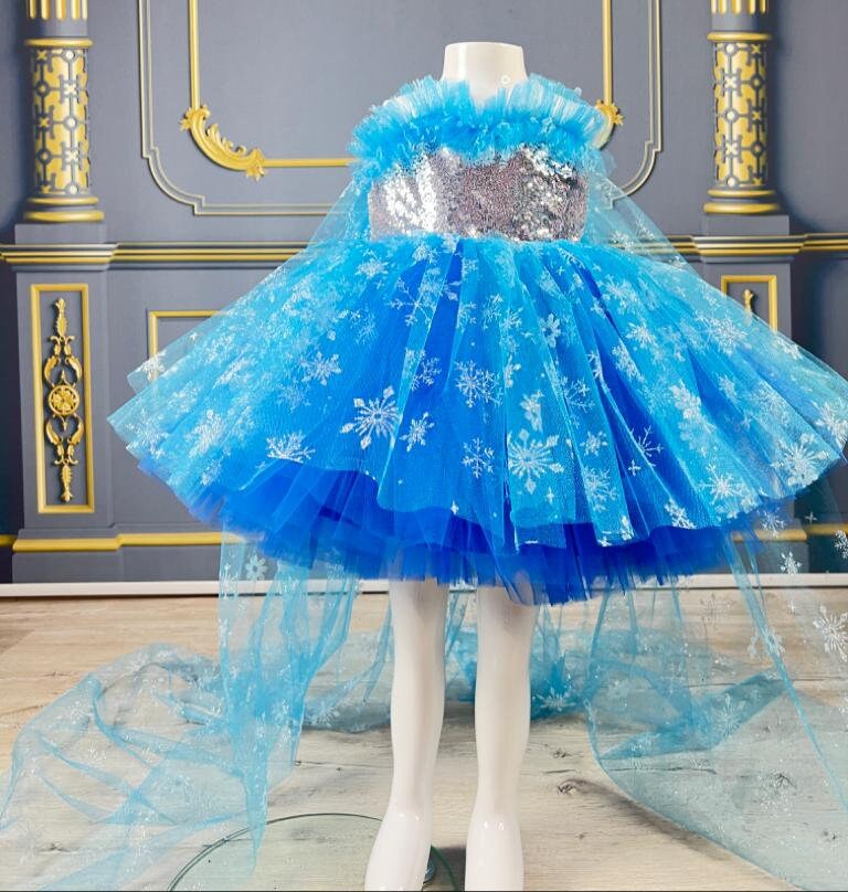 Frozen Princess Elsa Dress, Baby Girl Costume, Frozen Birthday Dress ...
