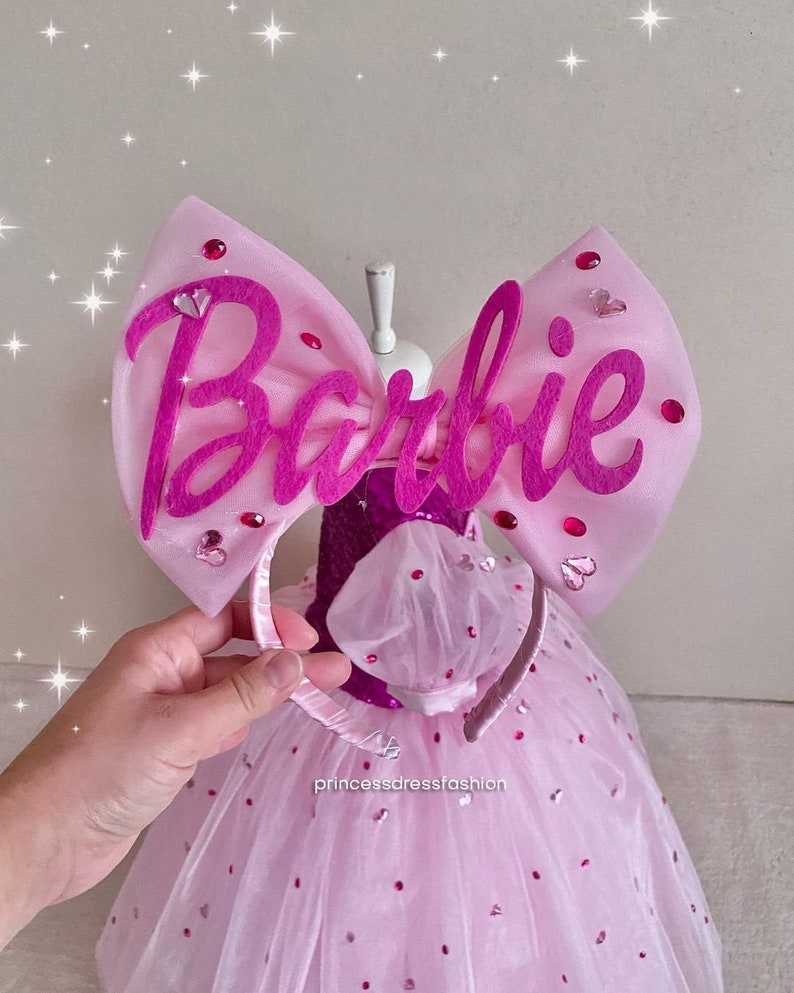 Sparkling Elegance Handmade Pink Sequin Dress With Crystals for Barbie ...