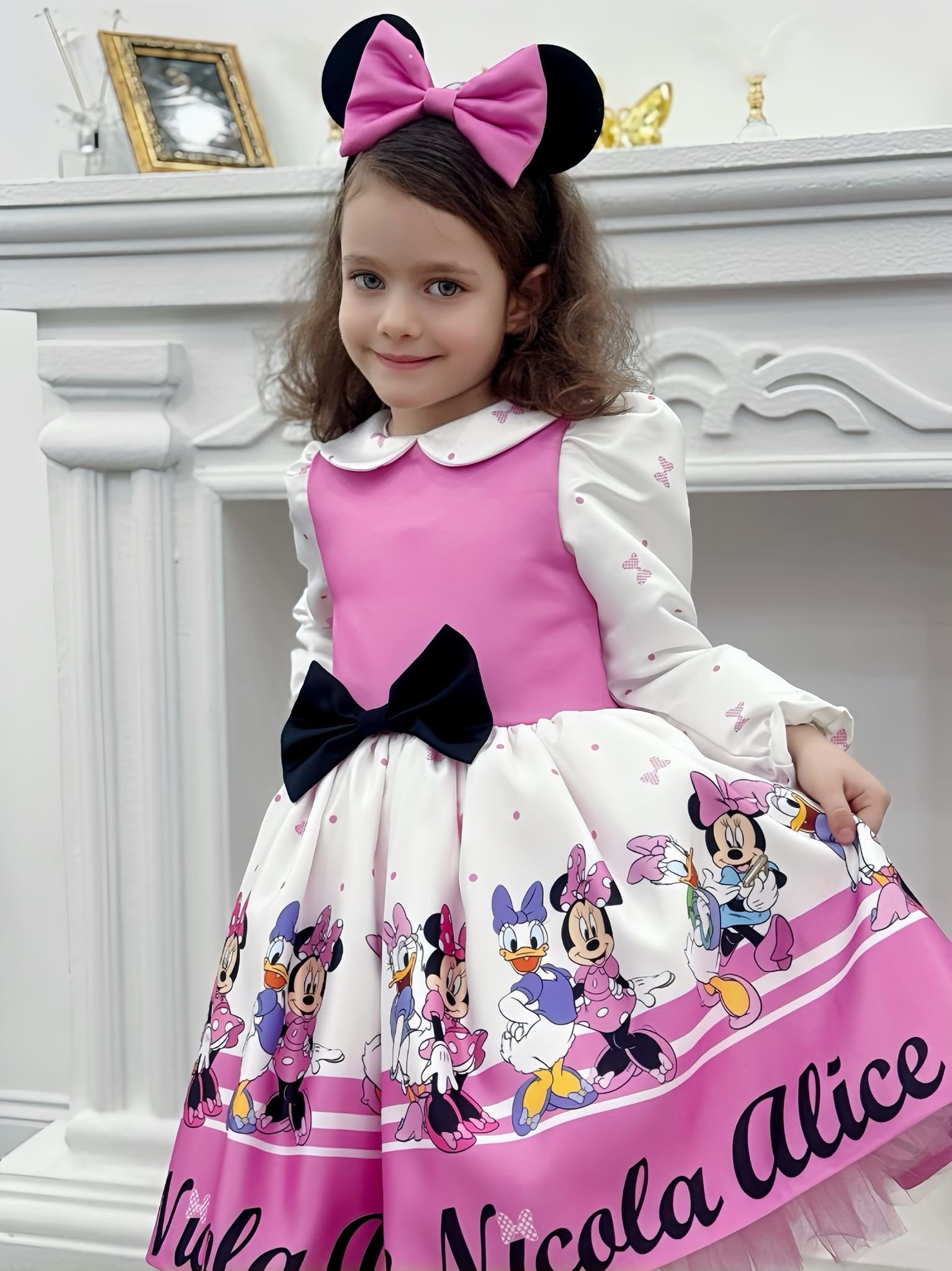 Pink Minnie Mouse Costume, Baby Girl Dress, Minnie Mouse Birthday Dress ...
