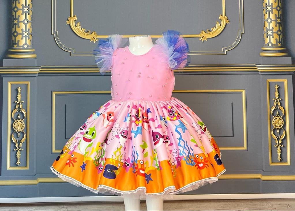 Baby Shark Dress, Baby Shark Costume Toddler, Baby Shark Birthday Dress ...