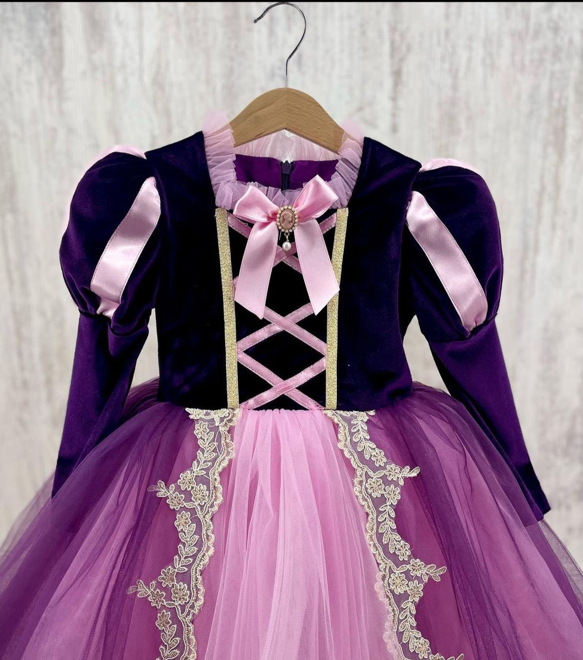 Tangled Princess Rapunzel Dress, Disney Inspired Costume Girls ...