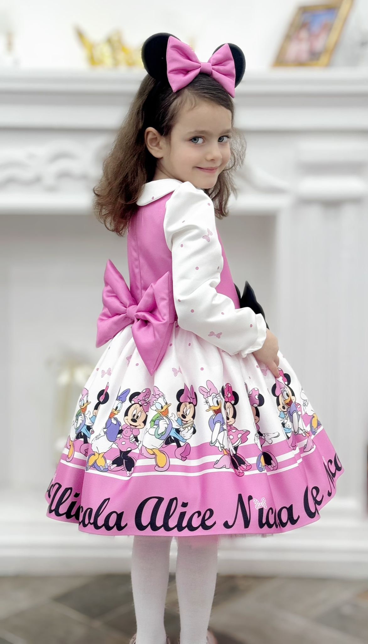 Pink Minnie Mouse Costume, Baby Girl Dress, Minnie Mouse Birthday Dress ...