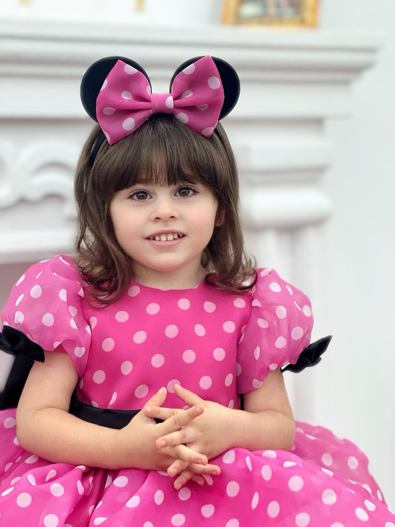 Minnie Mouse Inspired Polka Dot Tutu Dress - Toddler Birthday Costume ...
