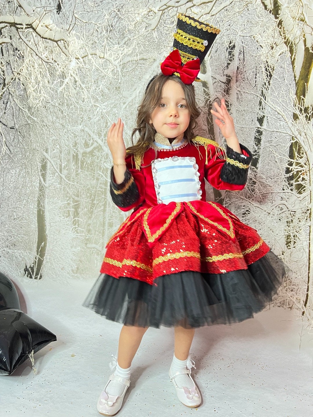 Girl Nutcracker Costume - Circus Outfit Set-soldier Dress Tutu Circus ...