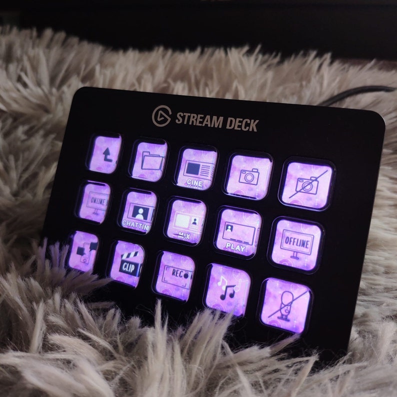 Pack 70 Galaxy Icons for Stream Deck | Streamer Control Setup | Purple ...