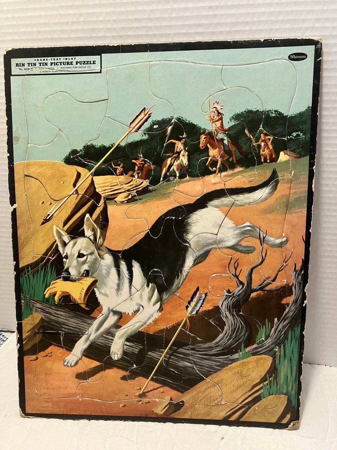 Rin Tin Tin Picture MCMLVI Puzzle 1956 - Etsy