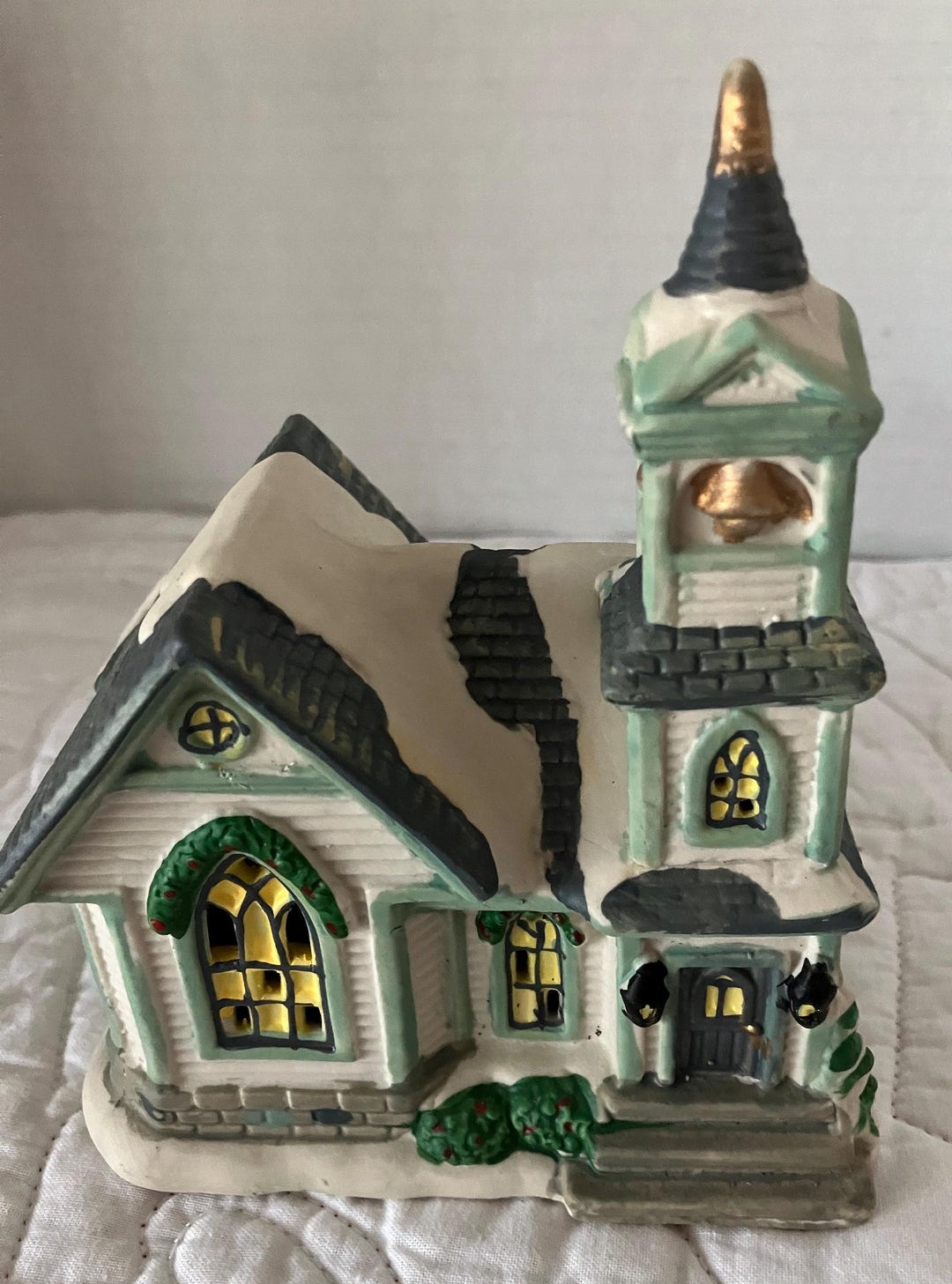 Village Church Mini Ceramic - Etsy